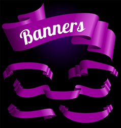 Violet banners Royalty Free Vector Image - VectorStock