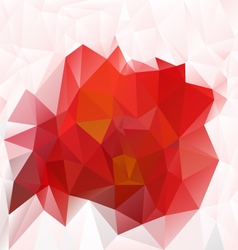 Yellow red spectrum polygon triangular pattern Vector Image