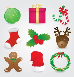 Christmas symbols collection Royalty Free Vector Image