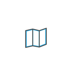 Map of arbil design template logo Royalty Free Vector Image