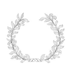Laurel wreath icon border 8 1 Royalty Free Vector Image