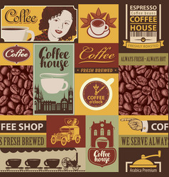 Pattern menu for cafe Royalty Free Vector Image
