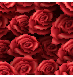 Seamless pattern with dark roses Royalty Free Vector Image