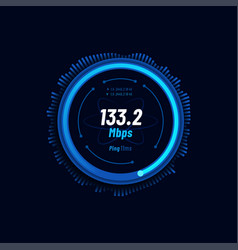 Speed internet test Royalty Free Vector Image - VectorStock