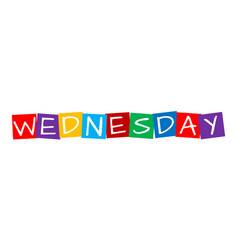 First day school text in colorful rotated Vector Image