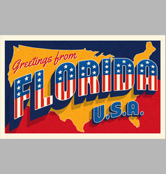 Florida state flag Royalty Free Vector Image - VectorStock