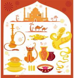 Arabic set of design elements Royalty Free Vector Image