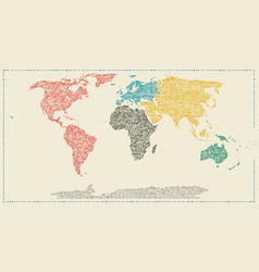 Colorful map asia Royalty Free Vector Image - VectorStock