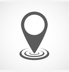 Map pointer icon on white background gps location Vector Image