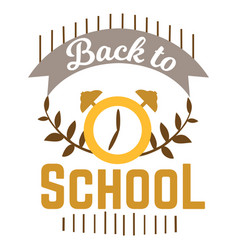 First day preschool label or sticker Royalty Free Vector