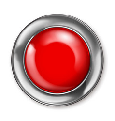 Metallic button Royalty Free Vector Image - VectorStock