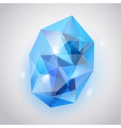 Crystal gemstones cartoon jewels stones gem Vector Image