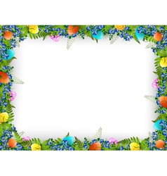 Easter decorative frame Royalty Free Vector Image