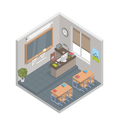 Classroom at school or college for education Vector Image