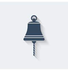 Marine theme ships bell Royalty Free Vector Image