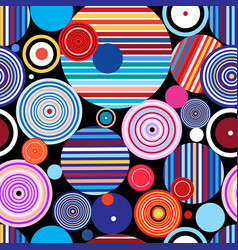 Marine circle seamless pattern Royalty Free Vector Image