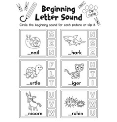 Worksheet matching vocabulary vwx coloring page Vector Image