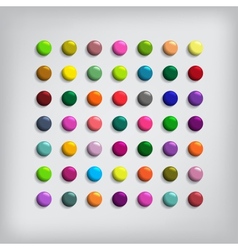 Rainbow color ball threedimensional set design Vector Image