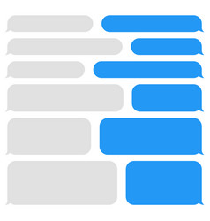 Blank message bubbles chat or messenger Royalty Free Vector