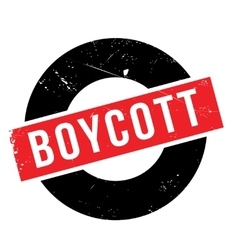 Boycott rubber stamp Royalty Free Vector Image