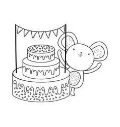 Fat lazy mouse Royalty Free Vector Image - VectorStock