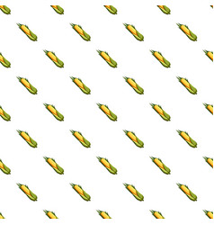 Coloured corn seamless vibrant pattern Royalty Free Vector