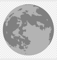 Full moon cartoon isolated Royalty Free Vector Image