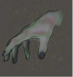 Decaying hand Royalty Free Vector Image - VectorStock