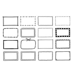 Hand drawn frames Royalty Free Vector Image - VectorStock