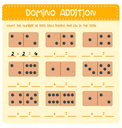 Math counting number worksheet Royalty Free Vector Image