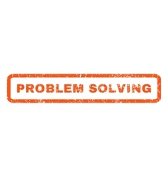 Problem Solving Rubber Stamp Royalty Free Vector Image