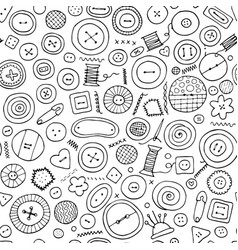 Buttons collection sketch page for your coloring Vector Image