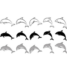 Dolphin logo Royalty Free Vector Image - VectorStock