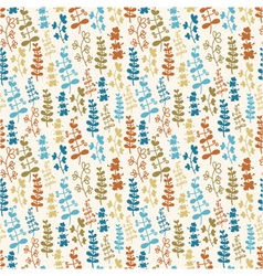 Seamless plant pattern Royalty Free Vector Image