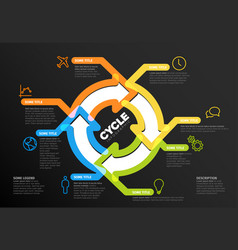 Simple timeline template with white labels Vector Image