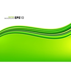 Green waves paper sheets Royalty Free Vector Image