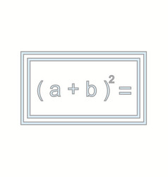 Mathematics formula line icon concept Royalty Free Vector