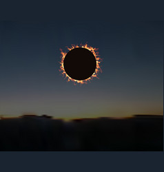 Solar eclipse Royalty Free Vector Image - VectorStock