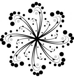 Floral gothic background Royalty Free Vector Image