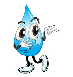 Crying water drop set Royalty Free Vector Image