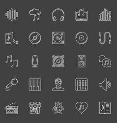 Music studio record sound room with speakers Vector Image
