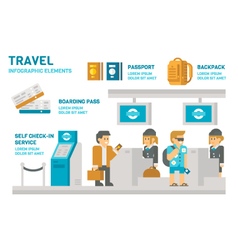 Cartoon airport waiting interior of terminal hall Vector Image