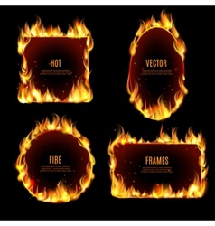 Fire circle Royalty Free Vector Image - VectorStock