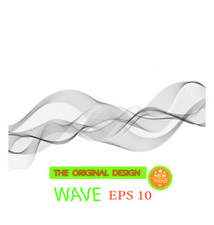 Abstract black wave design element Royalty Free Vector Image