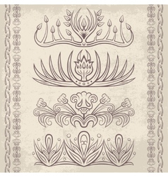 Graphic frames elements Royalty Free Vector Image