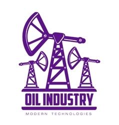 Oil drilling rig Royalty Free Vector Image - VectorStock