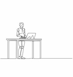 One continuous line drawing and computer Vector Image