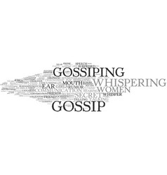 Gossip word cloud concept Royalty Free Vector Image