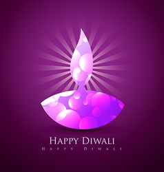 Creative diwali background Royalty Free Vector Image