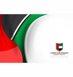 Uae color flag background Royalty Free Vector Image